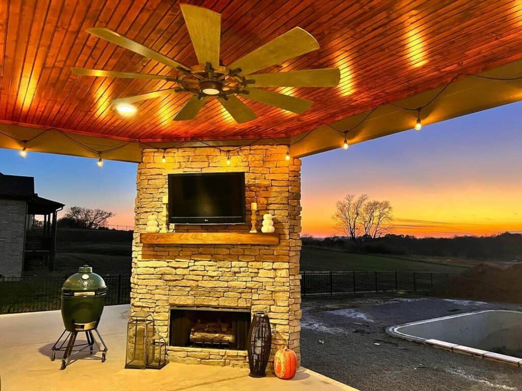 Back Porch Outdoor TV Ideas - Soul & Lane