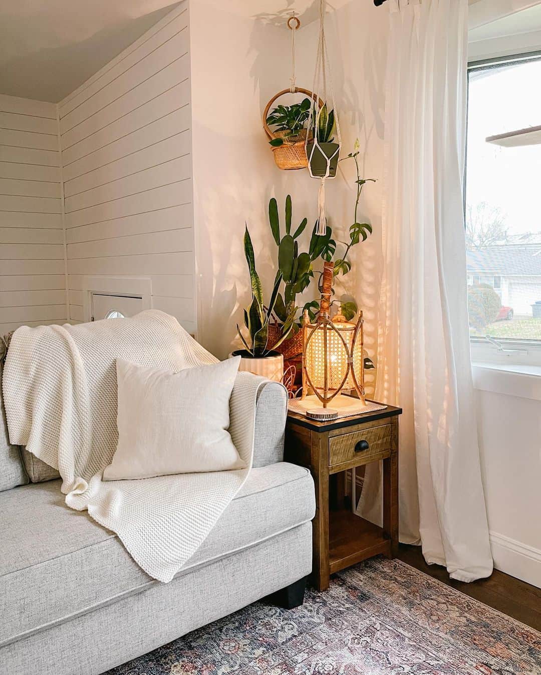 Bohemian Corner Featuring Shiplap Accent Wall - Soul & Lane