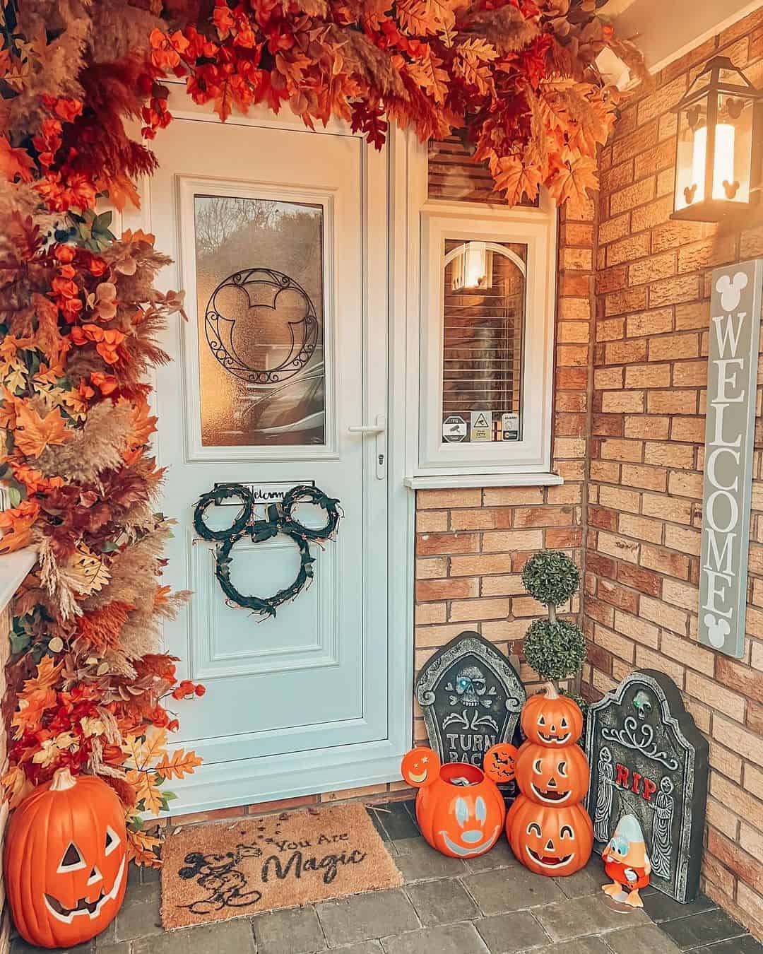 Farmhouse Porch With Disney Wreath - Soul & Lane