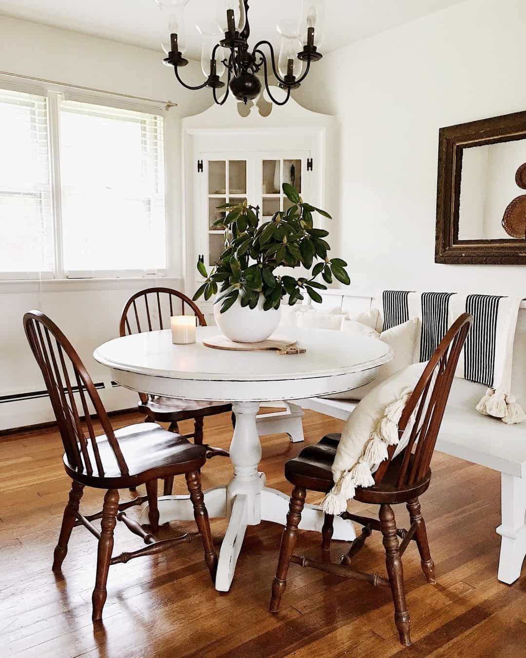 Mismatched Chairs Around a Pedestal Table - Soul & Lane