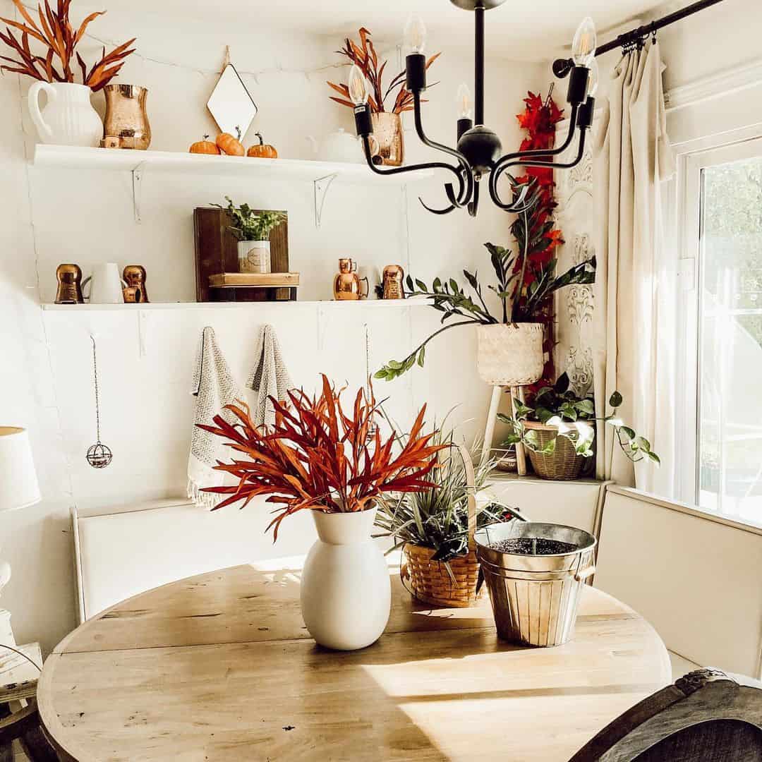 Natural Dining Room Décor Enhanced by Copper Accents - Soul & Lane