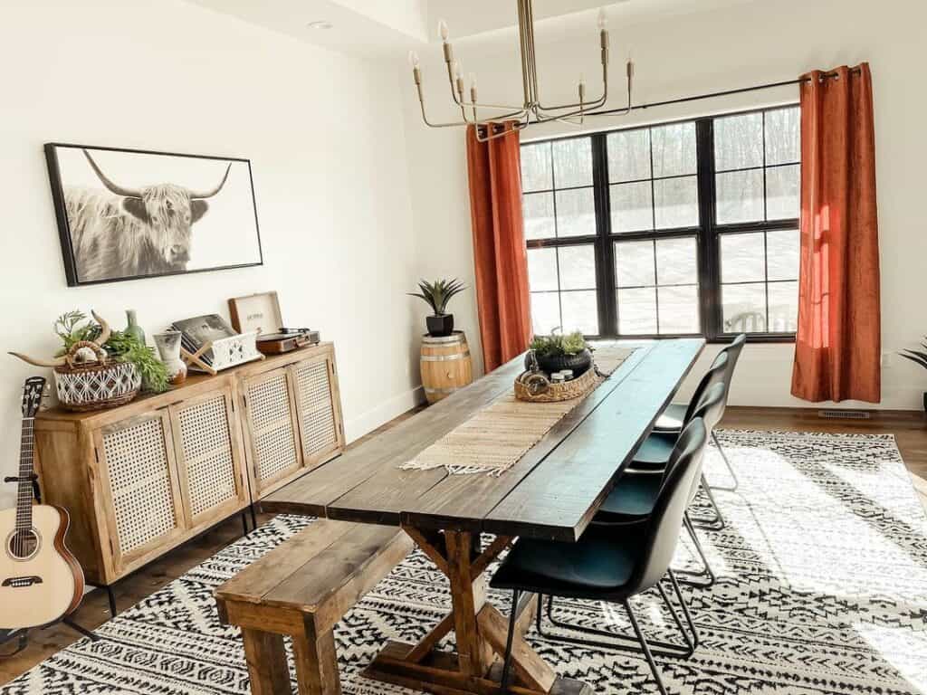 Seating Styles in Bold Dining Room - Soul & Lane