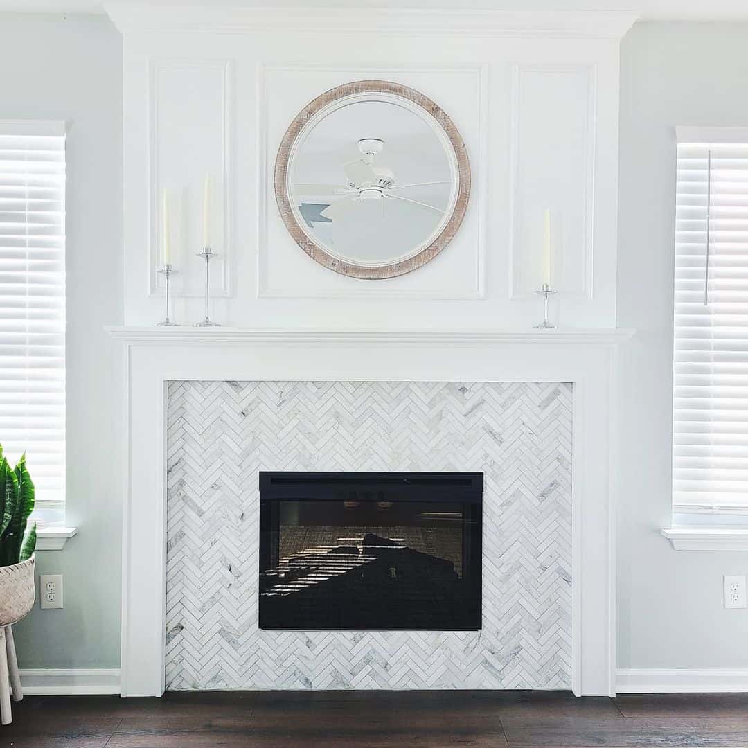 12 Elegant Herringbone Fireplaces That Add a Touch of Class