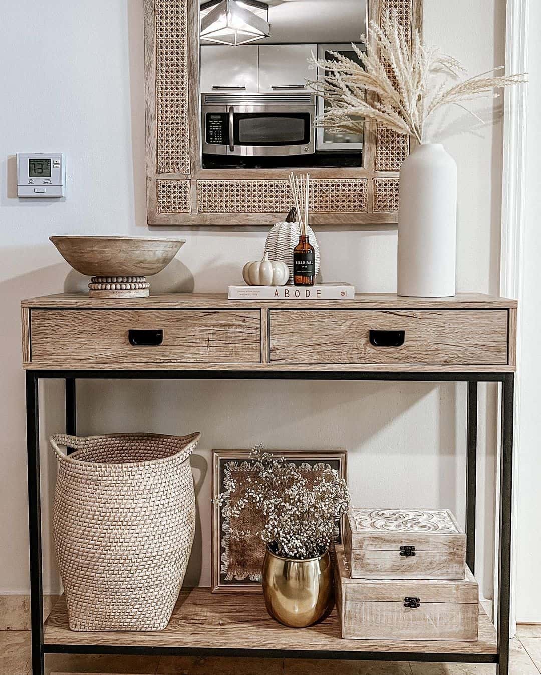 Lower Shelf Accentuates a Console Display - Soul & Lane