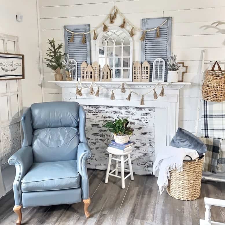 Rustic Farmhouse With Pops of Blue - Soul & Lane