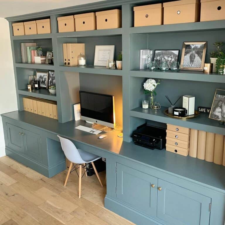 Built-in Desk With Shelves and Seating - Soul & Lane