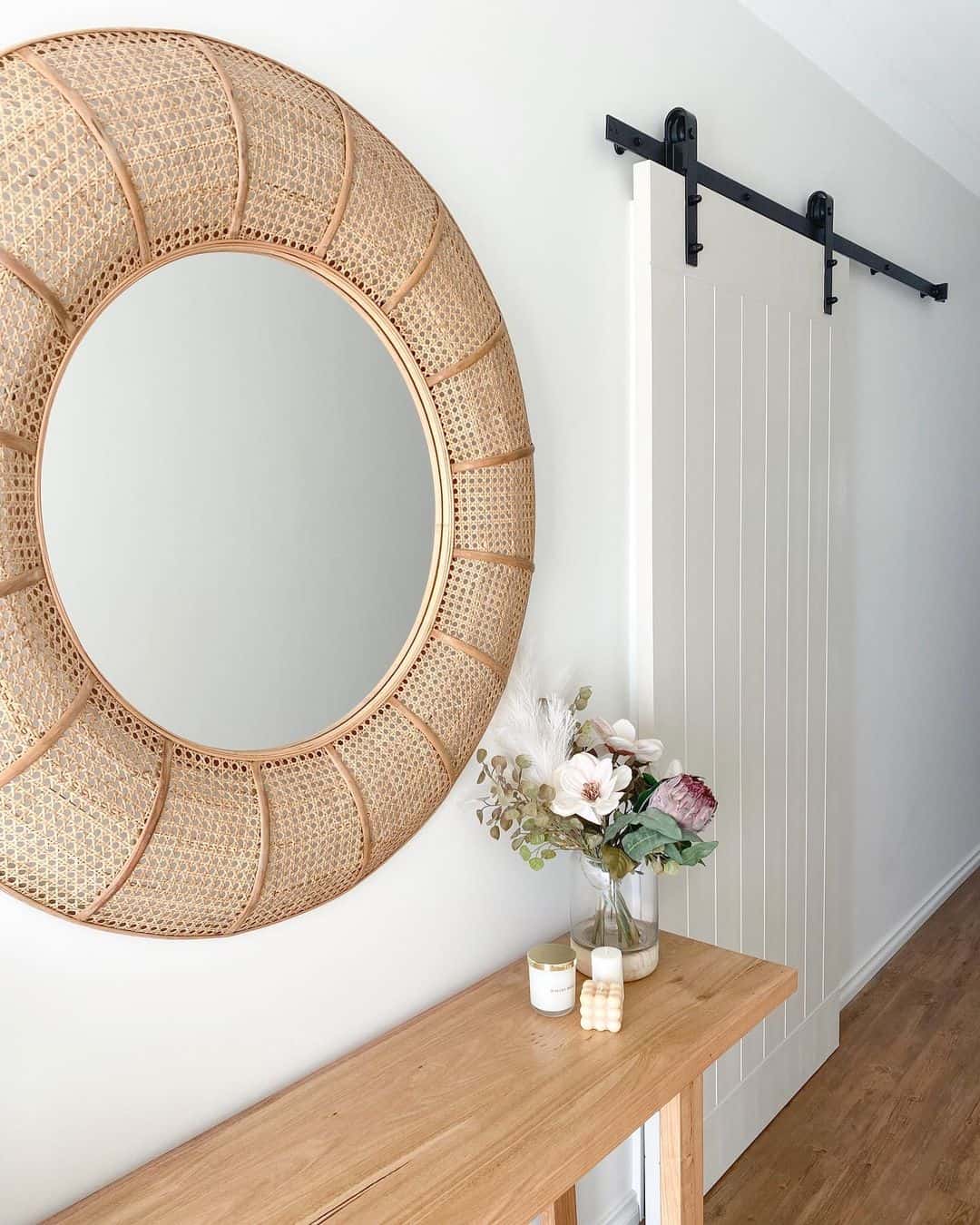 Cane Webbing on Mirror Panels - Soul & Lane