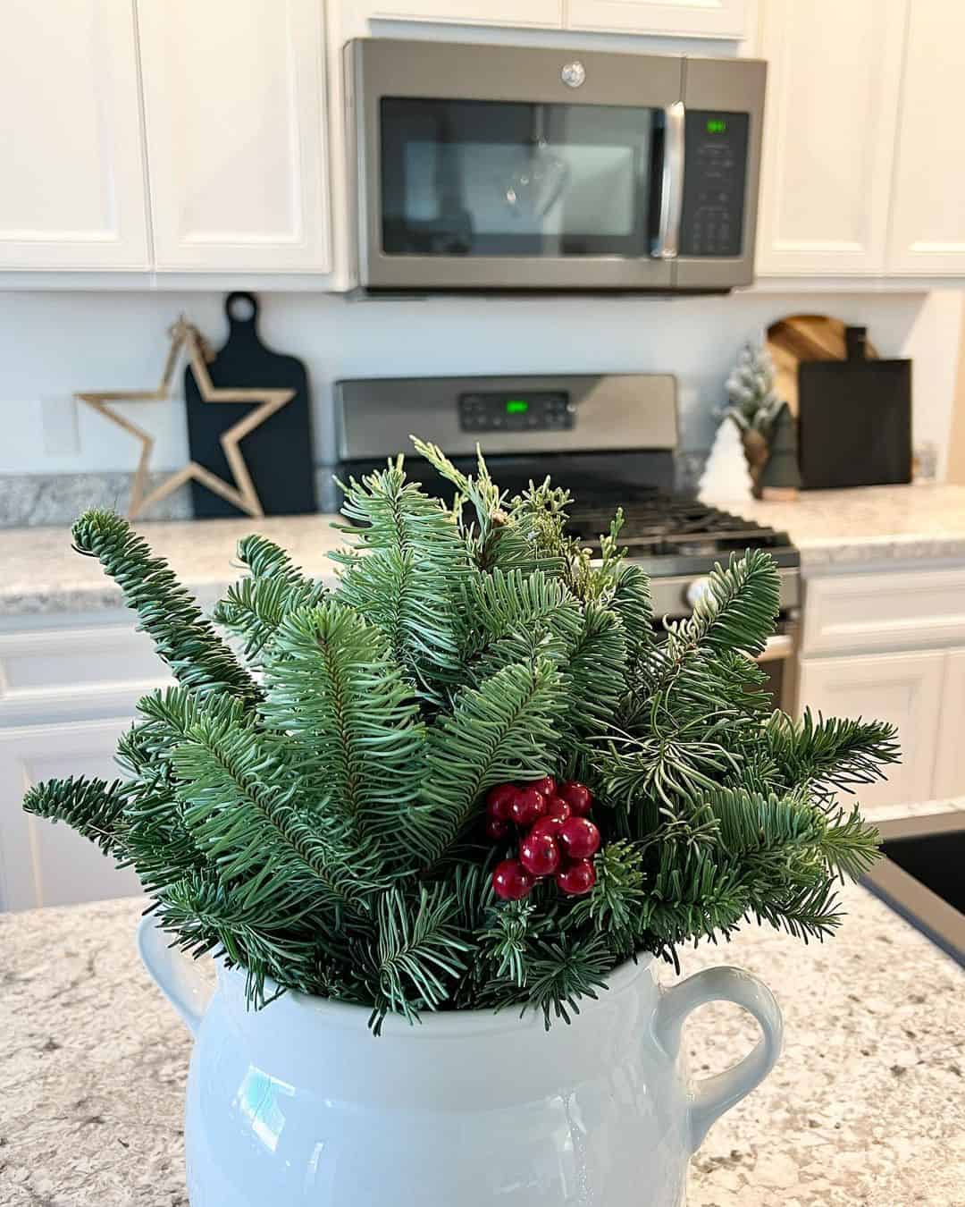 Easy DIY Kitchen Counter Christmas Display - Soul & Lane