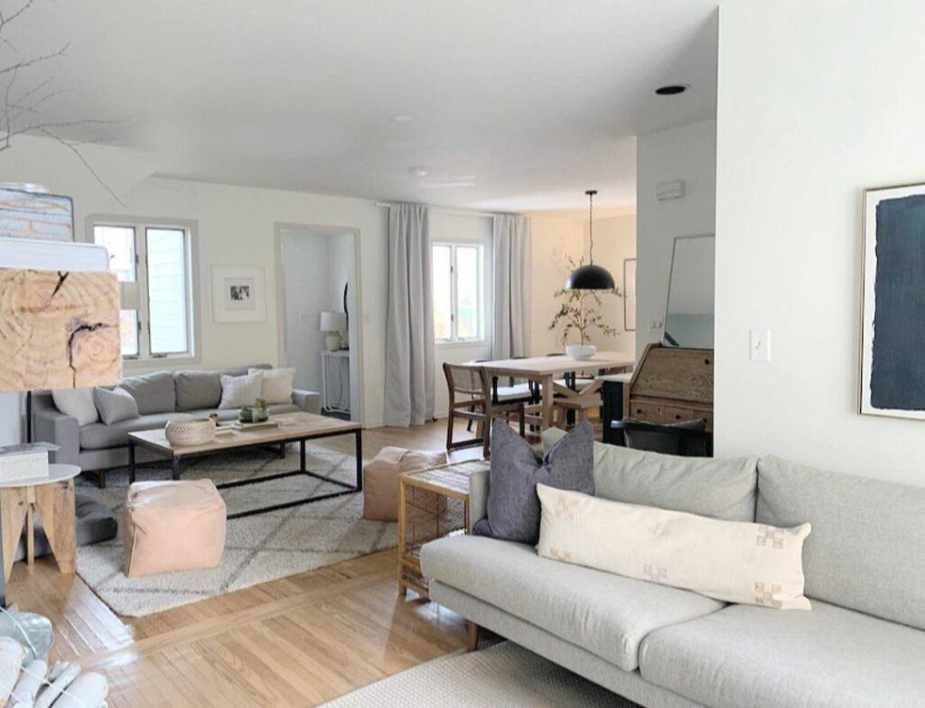 Gray Living Room With Two Seating Areas - Soul & Lane