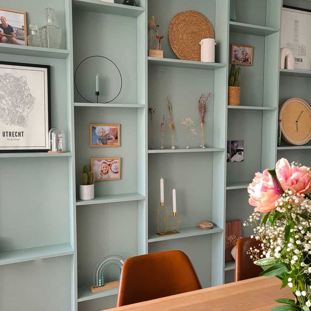 Light Blue Planks Form Stylish Shelving - Soul & Lane