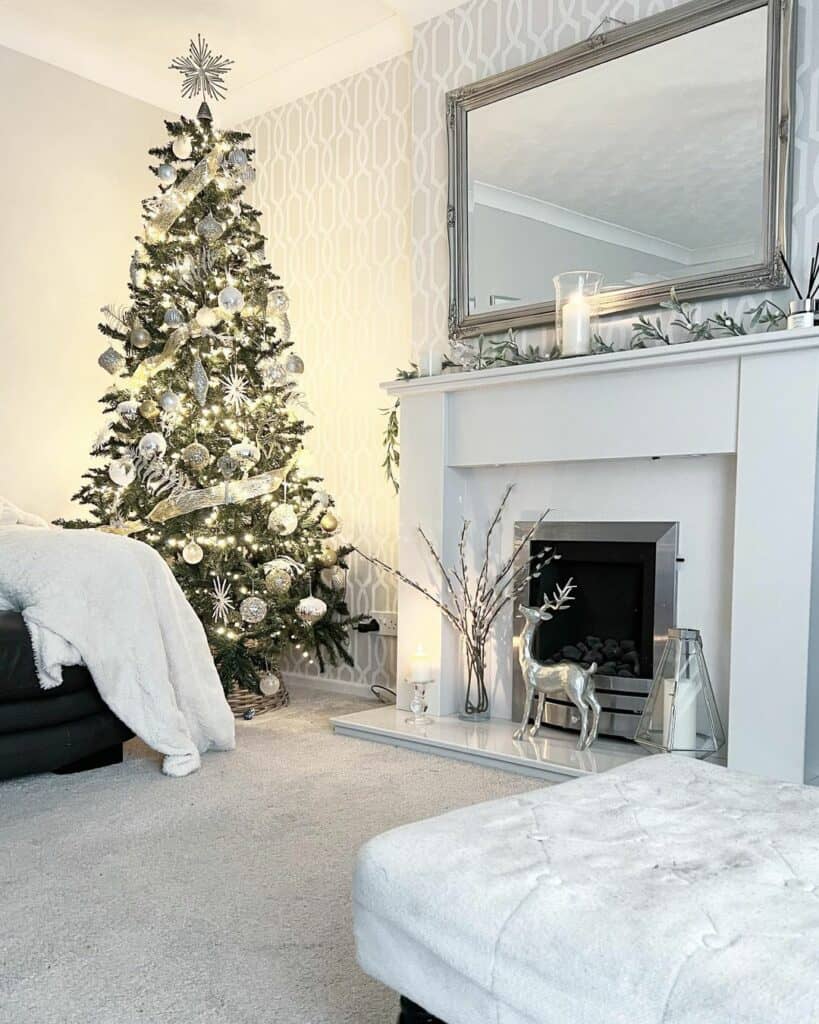Silver Metallic Christmas Decor Ideas - Soul & Lane