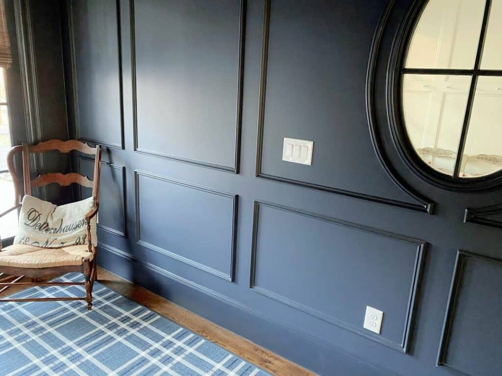 Wall Trim Borders a Porthole Window - Soul & Lane