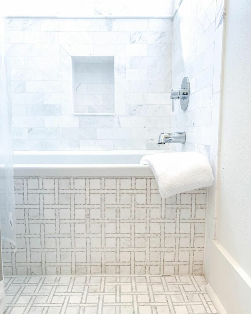 Basket Weave Bathroom Tile for a Seamless Look - Soul & Lane