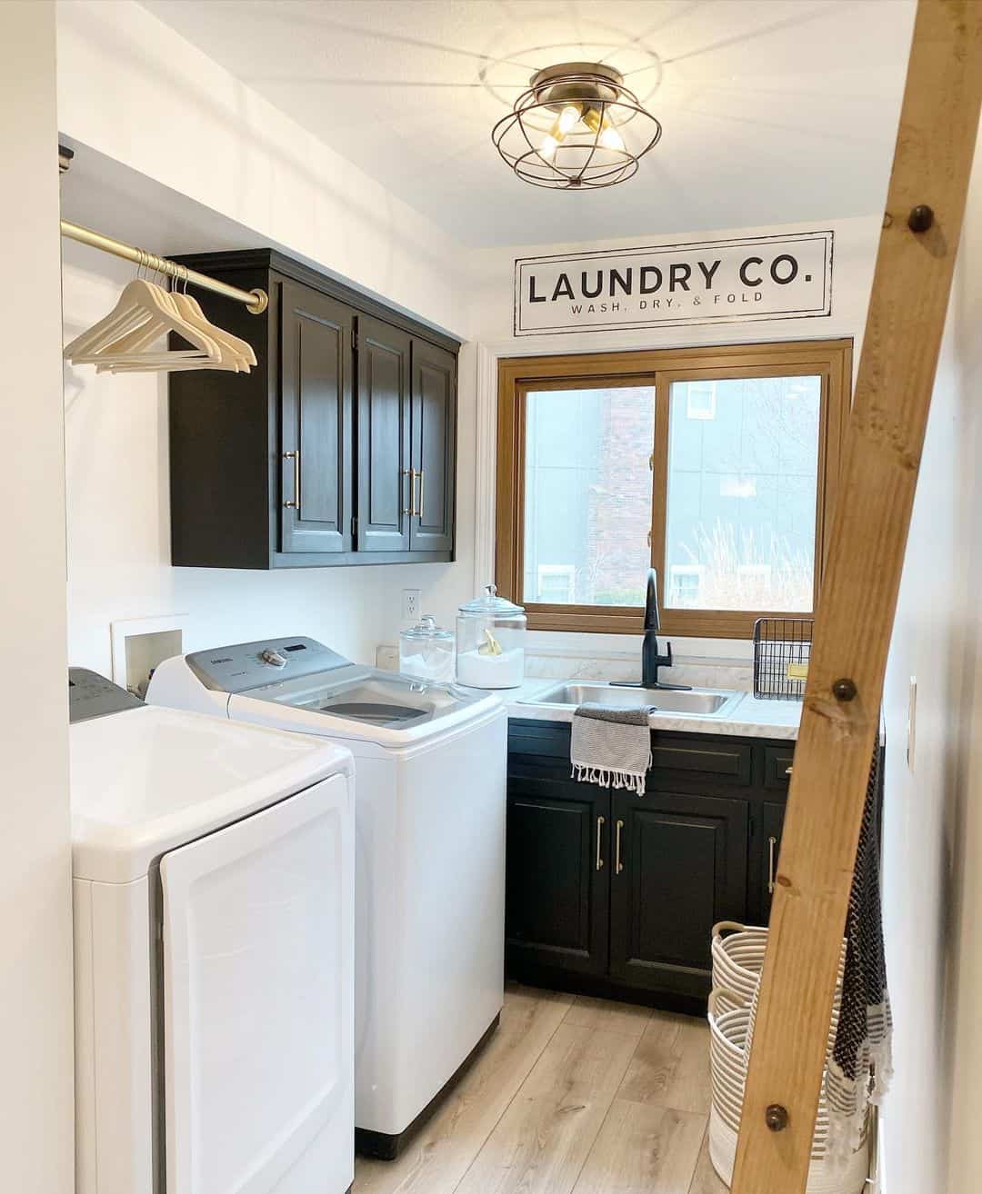 Laundry Room Cabinets Painted to Perfection - Soul & Lane