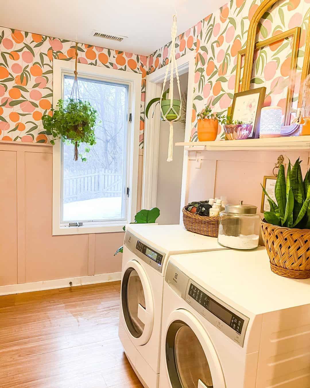 Lively Wall Color With Fun Wallpaper - Soul & Lane