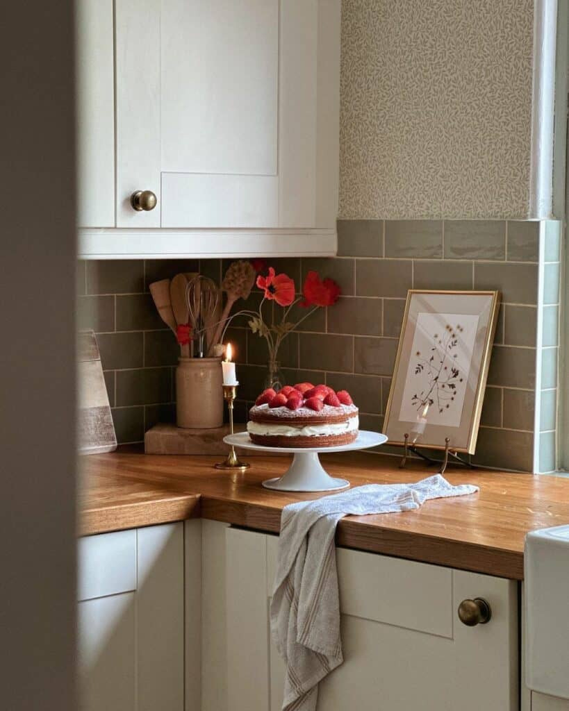 Updated Country Kitchen With Gray Accents - Soul & Lane